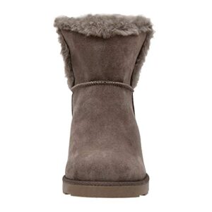 Dunes Women's Kleecey hidden wedge boot +Memory Foam & Wide Widths available TAUPE, 11