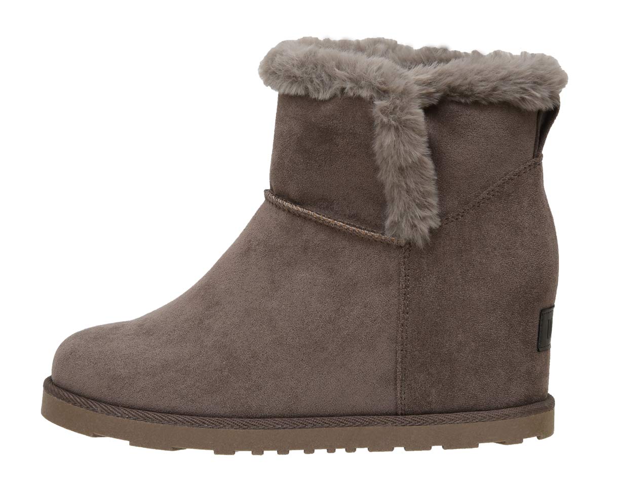 Dunes Women's Kleecey hidden wedge boot +Memory Foam & Wide Widths available TAUPE, 11