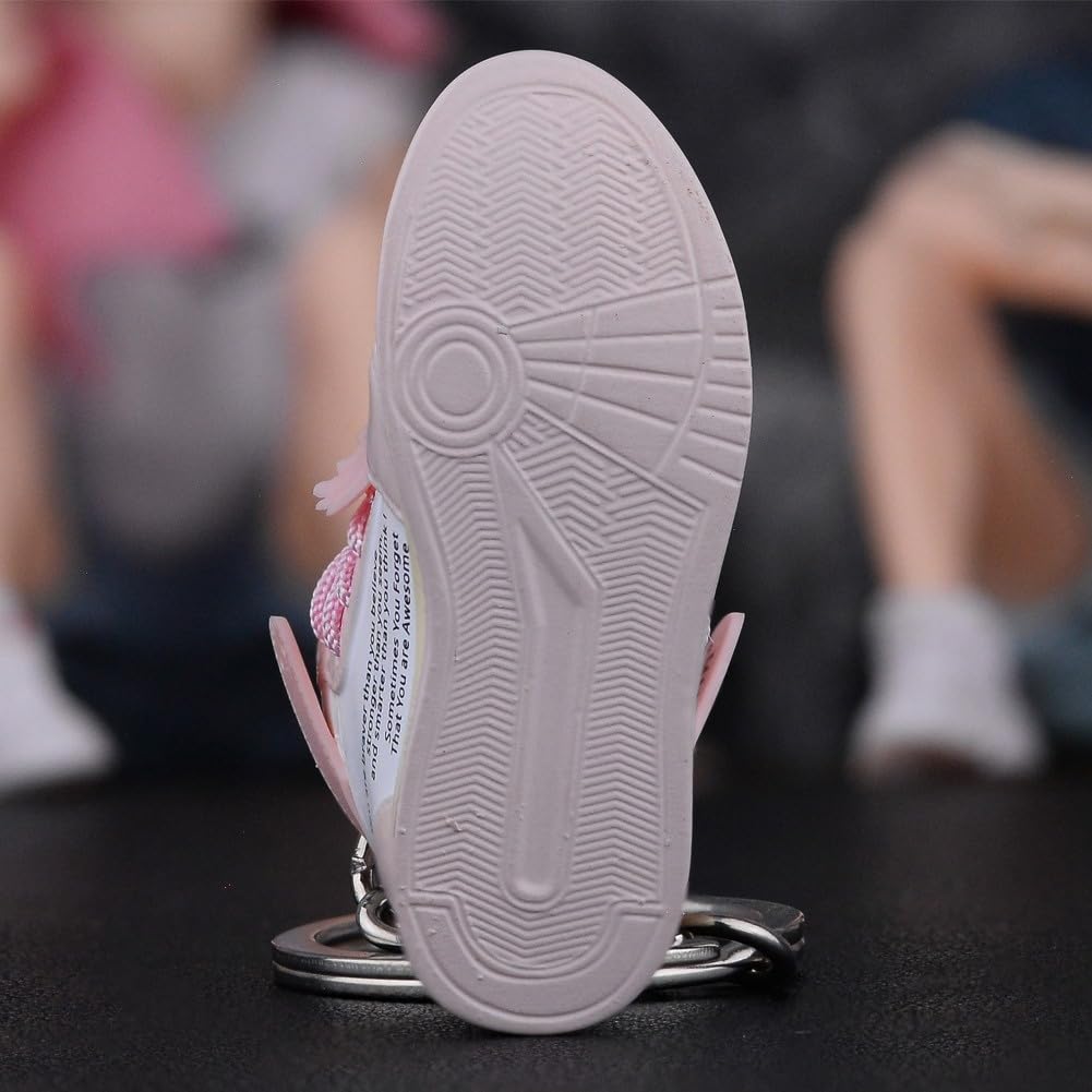 MPK Mini Basketball Sneaker Keychain 3D Stereo Model Shoes Shoe Model Pendant decorate Send a Gift interesting gadgets (4-color(4pack))