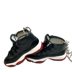 mini shoes keychain pair or single with or without the box, mini kicks, mini sneaks, black 11s mini kicks shoes keychains (pair no box)