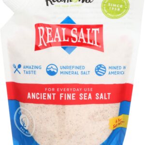 Redmond Real Salt - Ancient Fine Sea Salt, Unrefined Mineral Salt, 26 Ounce Pouch (3 Pack)