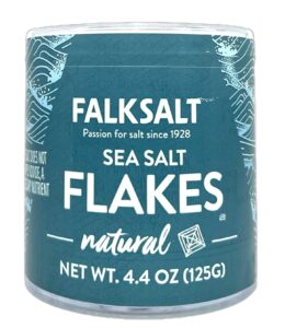 falksalt | natural sea salt flakes 4.4oz. | gourmet finishing salt | handcrafted, kosher and halal certified