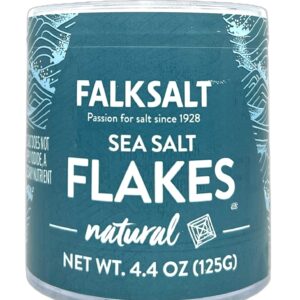 FALKSALT | Natural Sea Salt Flakes 4.4oz. | Gourmet Finishing Salt | Handcrafted, Kosher and Halal Certified