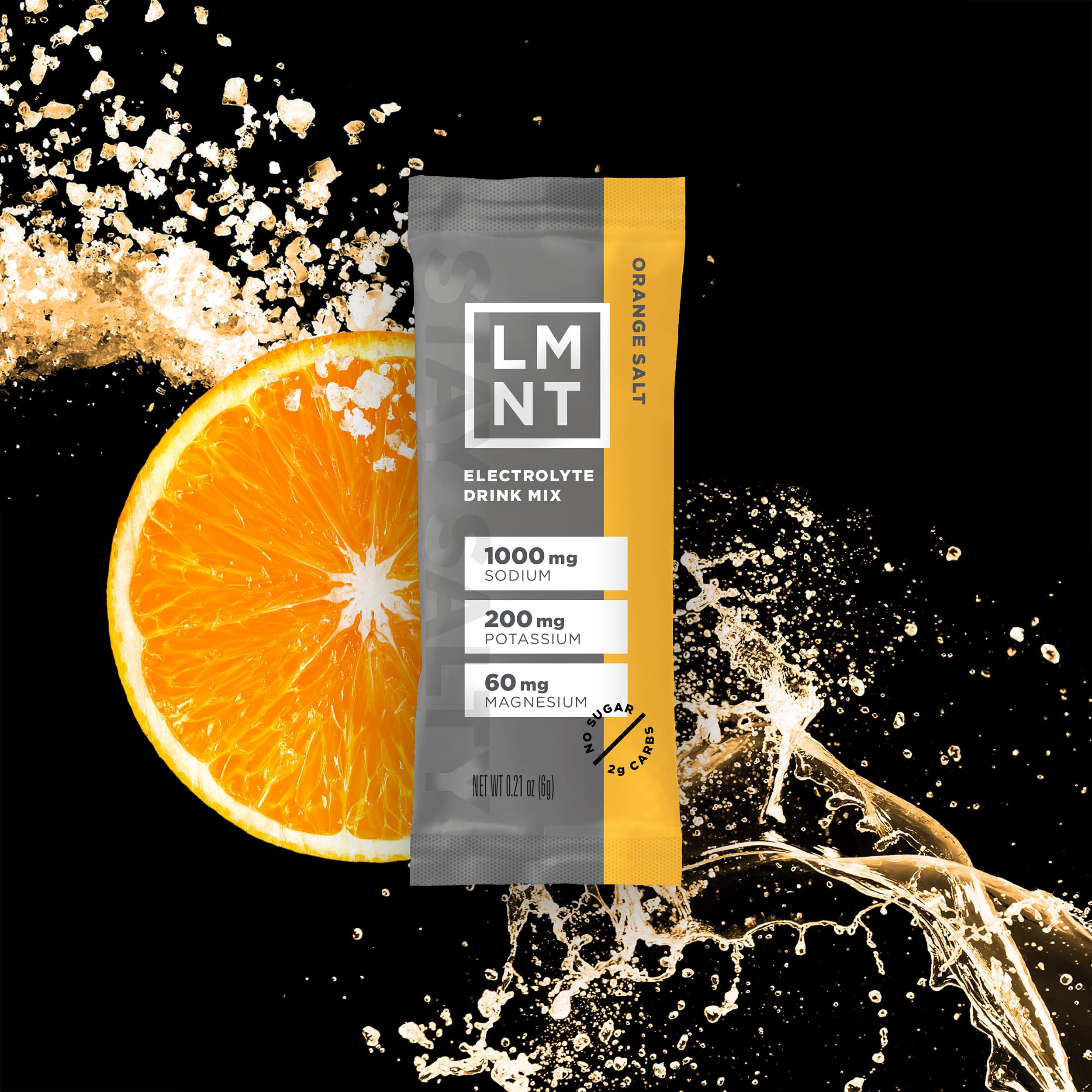 LMNT Zero Sugar Electrolytes - Orange Salt | Drink Mix | 30 Count