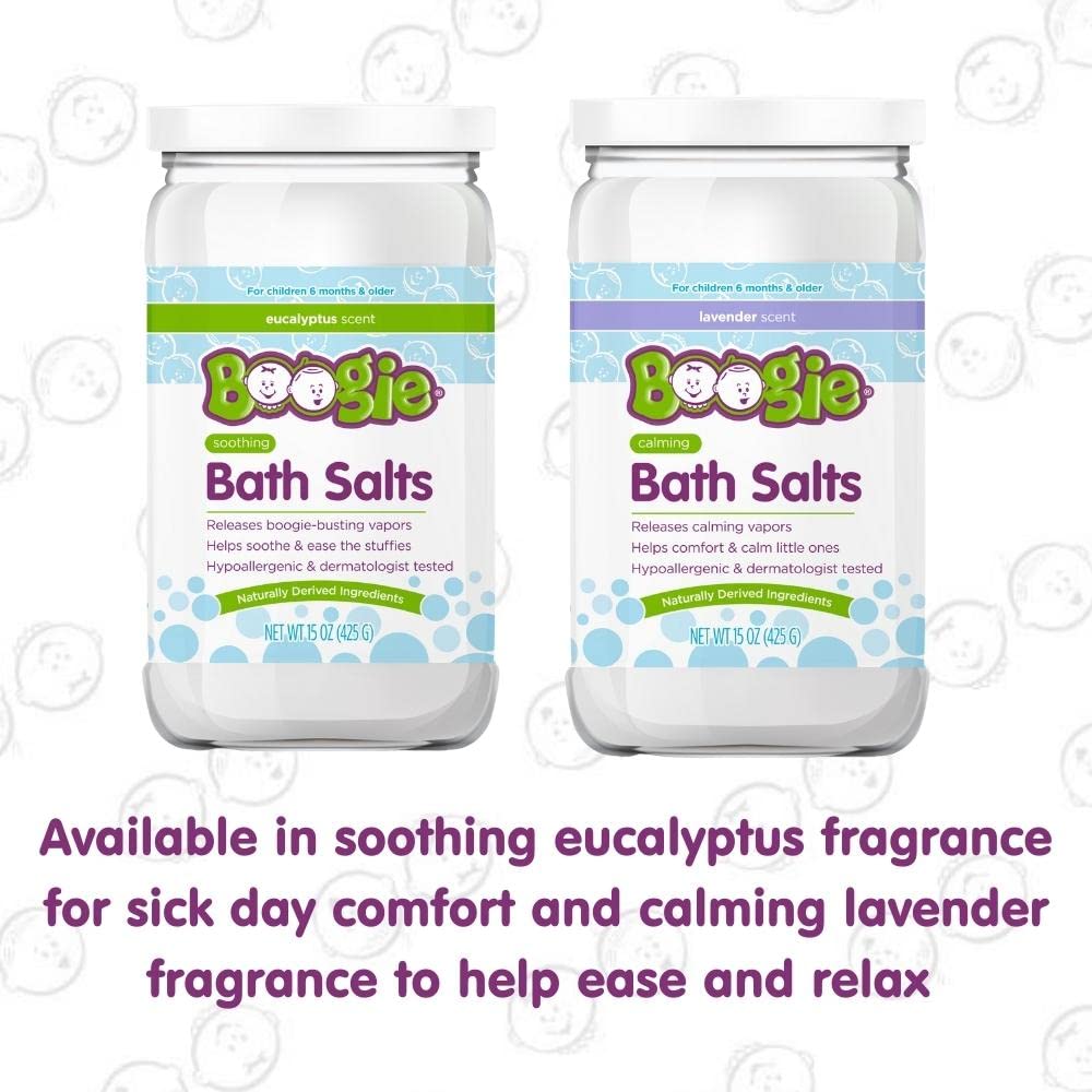 Kids Calming Bath Salts with Natural Essential Oils - Eucalyptus Scent, 15 oz, Pack of 1