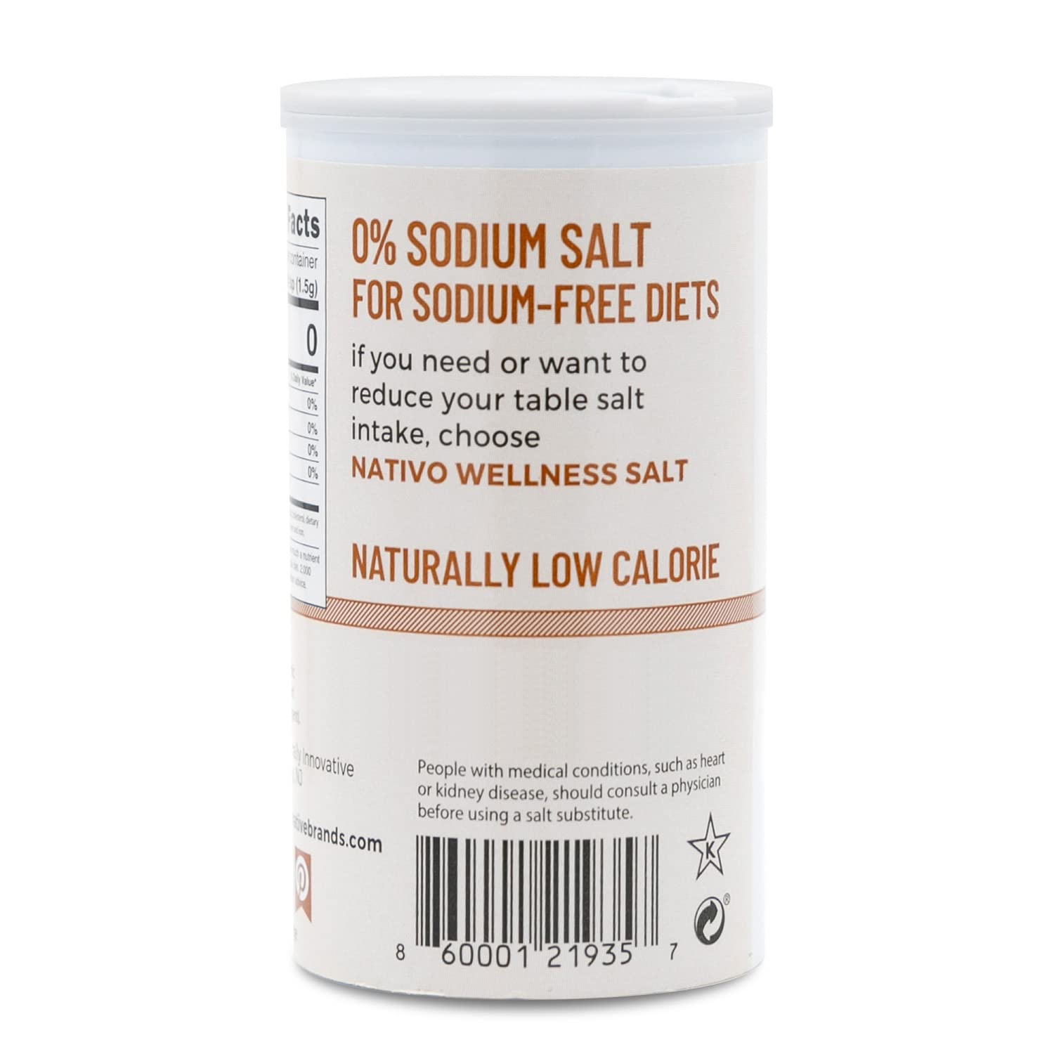 0% Sodium Salt Substitute - NaTivo Wellness - Salt Alternative - Gluten Free - Low in Calories - Reduce your daily Sodium intake - With Natural food products - Keto friendly - Non-GMO - 4 x 3oz