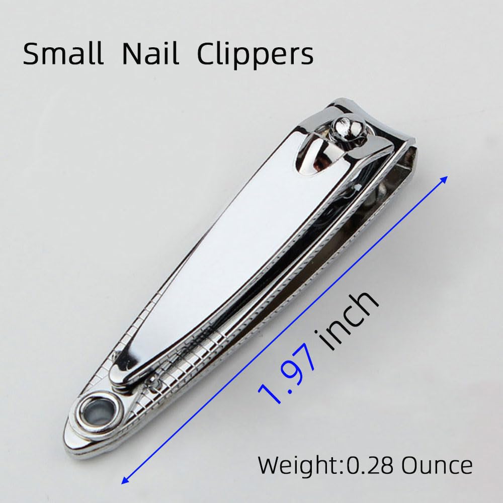 ULYSIA Nail Clippers Set, Ultra Sharp Stainless Steel Fingernail and Toenail Clipper Cutters,Travel Nail Kit for Men Women (Silvers)