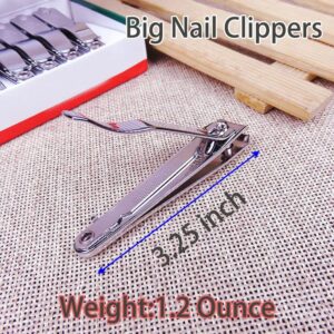 ULYSIA Nail Clippers Set, Ultra Sharp Stainless Steel Fingernail and Toenail Clipper Cutters,Travel Nail Kit for Men Women (Silvers)