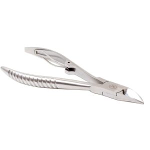 KOHM Ingrown Toenail Clippers for Thick Nails - 5" Long KP-700 Heavy Duty Stainless Steel Toe Nail Nippers Tool for Men, Women, Seniors & Adults - Professional Podiatrist Tool