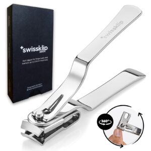 swissklip nail clippers for men i well suited as finger nail clippers adult i also can be used as fingernail clippers for women i swissklip nail clipprs rate among the best nail clippers (1 pack)