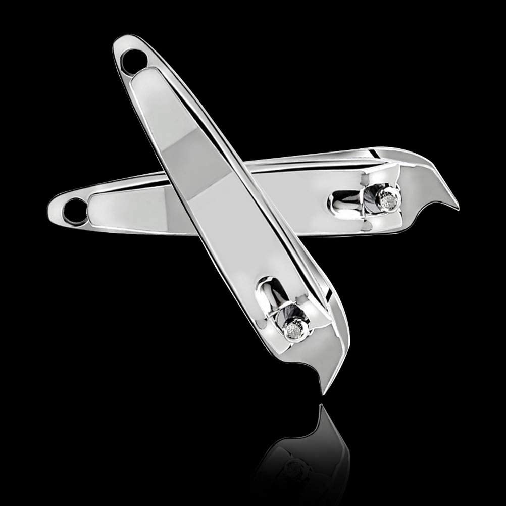 DNHCLL 2 PCS Metal Slanted Edge Nail Cutting Clippers Pedicure Manicure Tool Slanted Tip Cuticle Nail Clipper Cutter Nail Clipper Cutter Pedicure Manicure Tool