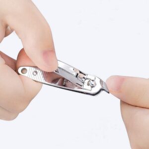 DNHCLL 2 PCS Metal Slanted Edge Nail Cutting Clippers Pedicure Manicure Tool Slanted Tip Cuticle Nail Clipper Cutter Nail Clipper Cutter Pedicure Manicure Tool