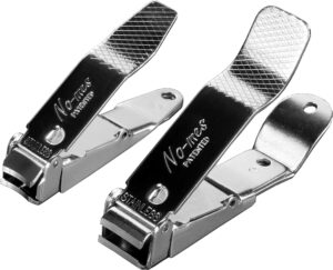 no-mes fingernail and toenail clipper gift set, catches clippings, made in usa