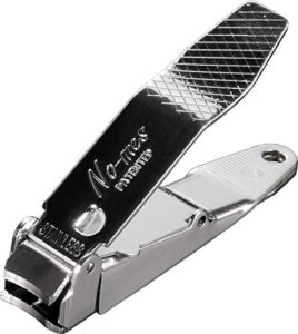 genuine no-mes fingernail clipper, catches clippings, made in usa