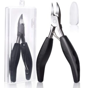 feiccier heavy duty ingrown toenail clippers, professional toenails trimmer, podiatrist toe nail clippers for thick nail & ingrown toenails, sharp curved blade, pedicure tools.