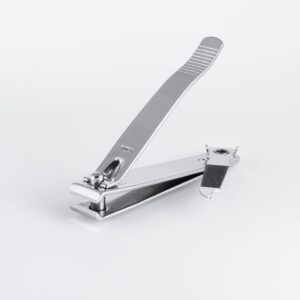 REFINE Straight Cut Toenail Clipper, Deluxe with Swing-Out Attached Metal File - 3 ct