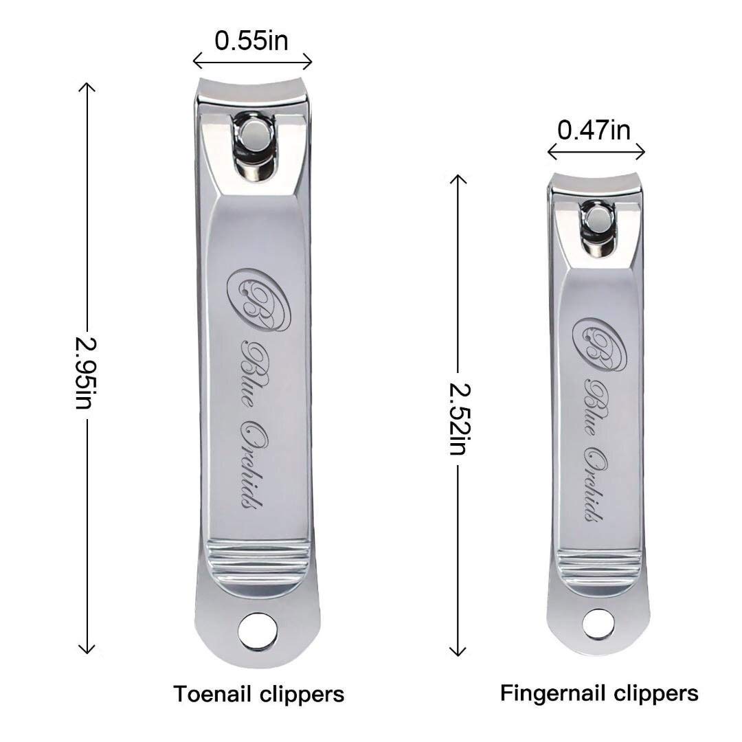 Nail Clippers - fingernail and toenail Clipper for Men and Women – Mens Nail Cutter Trimmer for Toe Nail and Finger Nail with Nail File and & Slant Tweezers