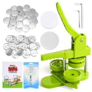 button maker machine 58mm pin badge maker installation-free diy pin badge button maker press machine badge punch press with free 100pcs button parts pictures circle cutter magic book