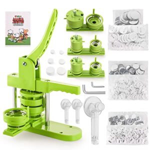 button badge pin maker machine multiple sizes 1+1.25+2.25 inch diy with 300pcs button parts&circle cutter&magic book