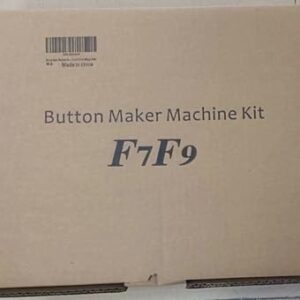 Button Badge Pin Maker Machine Multiple Sizes 1+1.25+2.25 inch DIY with 300pcs Button Parts&Circle Cutter&Magic Book