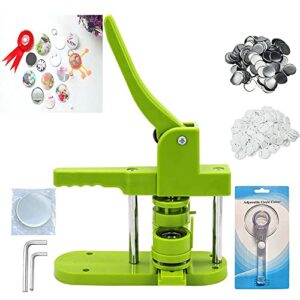 onetuon button badge maker machine kit 37mm (1-1/2 inch) diy pin button maker press machine badge punch press with free 100pcs button parts&pictures&circle cutter (1-1/2inch (37mm))