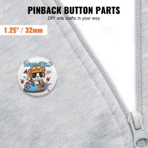 VEVOR Pin Back Button Parts for Button Maker Machine (32mm)