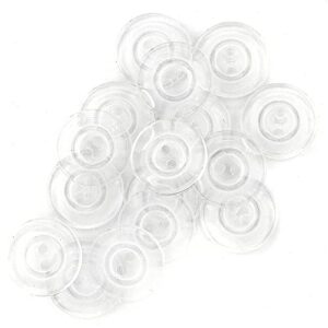 dritz transparent, 17mm, 16 pcs inner buttons, clear count