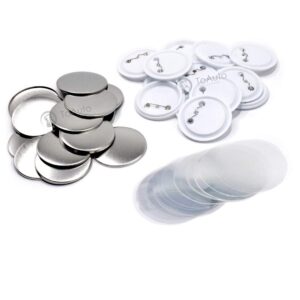 100 sets pin back button parts for badge maker machine button made diy crafts and children's craft activities (32mm 1¼ inch)