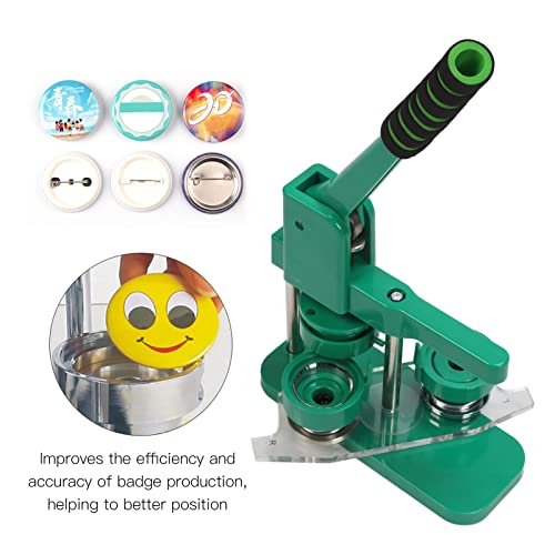 Button Maker Machine 44Mm DIY Card Press Machine Cutter Pens Color 100 Sets Badge Machine Portable Plastic Iron Consumables Button Making Machine Badge Maker Machine Button