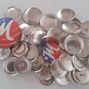 100 Buttons to Cover - Made in USA - Self Cover Buttons with flat backs - size 45 with Tool