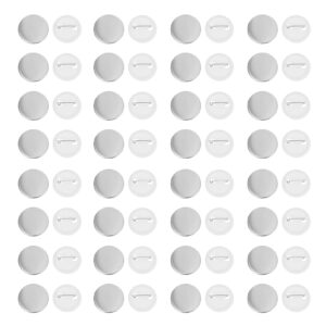 sewacc 100 sets transfer blank badge button pin supplies metal round button parts large pin button badge button badge parts badge making supplies labels badge craft jewelry photo alloy