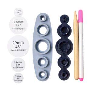 rockible Button Maker Machine DIY Button Craft Set Flat Back Button Covers DIY Button Craft Fabric Covered Buttons Handmade Cover Button for Luggage