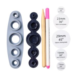 rockible Button Maker Machine DIY Button Craft Set Flat Back Button Covers DIY Button Craft Fabric Covered Buttons Handmade Cover Button for Luggage