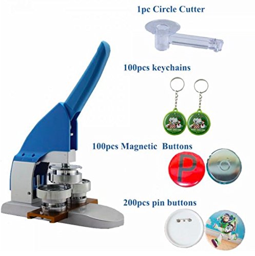 New Pro 1-1/4" 32mm Badge Button Maker Machine Kit