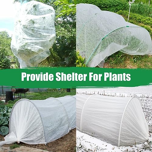 GonLei 2Pack 10X25 FT Plant Covers Freeze Protection1.05oz Garden Cover Plant Floating Blankets Row Cover,Winter Plants Frost Blanket for Outdoor,Plants Cloth Freeze Protection Fabric