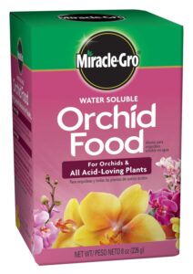 miracle-gro water soluble orchid food, plant fertilizer, 8 oz.