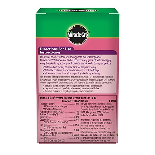 Miracle-Gro Water Soluble Orchid Food, Plant Fertilizer, 8 oz.