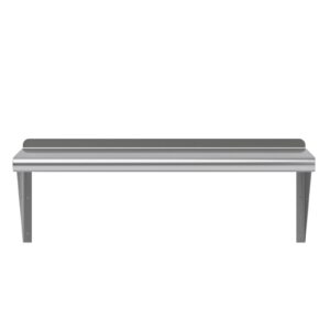 12" X 30" Stainless Steel Wall Shelf | NSF Certified Metal Shelving