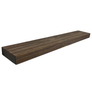 Joel's Antiques |48 inch Floating Shelves for Wall | Natural Wood, Easy Install | Heavy Duty Rustic Book Shelves | Bathroom, Kitchen, Living Room | 2 inches Thick | 6 inches deep | Medium Brown