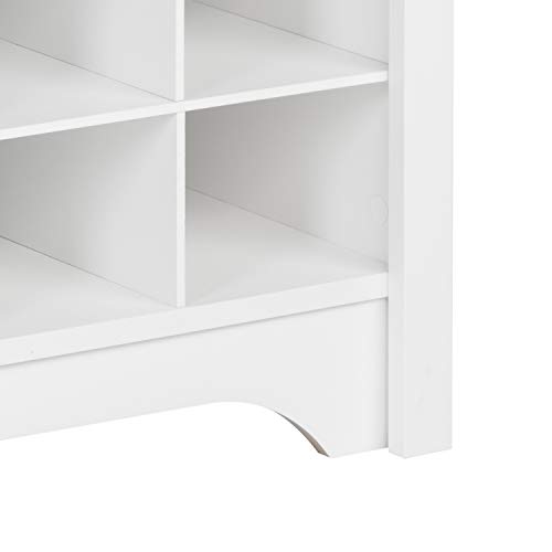 60 inch Shoe Cubby Console , White