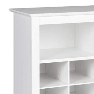 60 inch Shoe Cubby Console , White