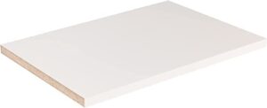 white cabinet shelves melamine 1/2'' thick, custom, cut to size. (12'' depth x 14' inches length)