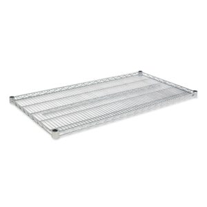 alera alesw584824sr industrial wire shelving 48 in. x 24 in. extra wire shelves - silver (2-piece/carton)