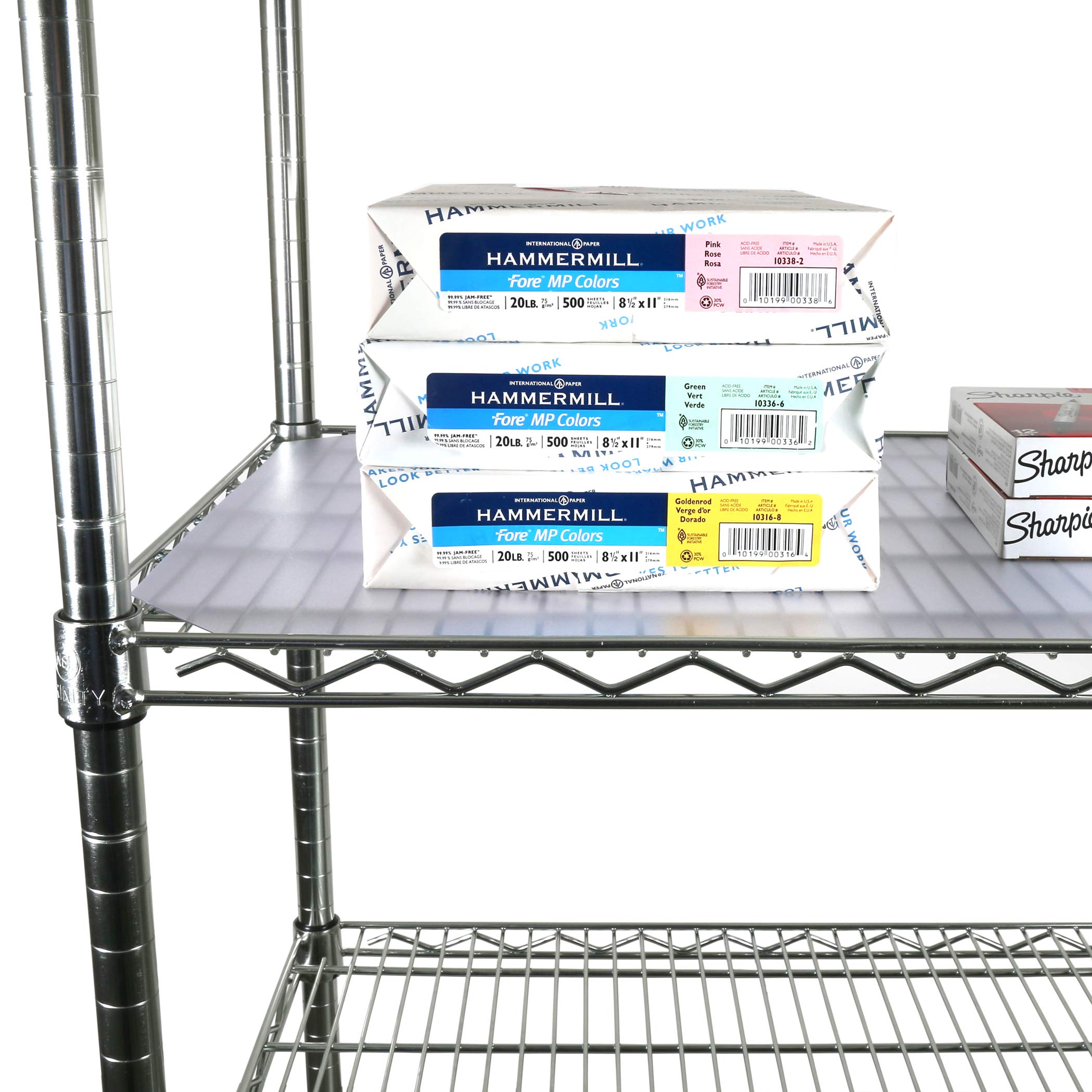 PVC Shelf Liners for Wire Shelving, 4 Pack, Clear Shelf Liners, for shelf size 30" x 18".