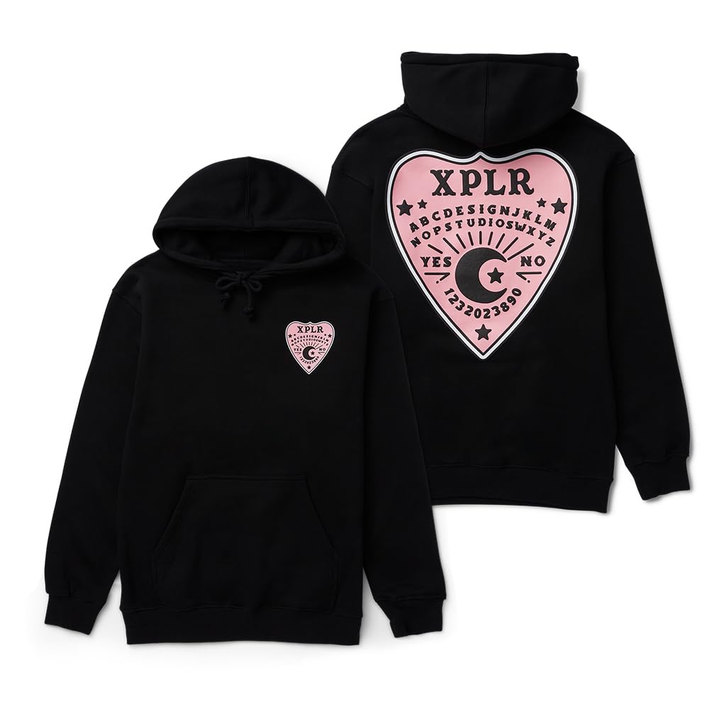 XPLR Ouija Hoodie Merch Women Men Long Sleeve Sweatshirt Women Pullover Streetwear Sam and Colby Clothes (Black,Medium)