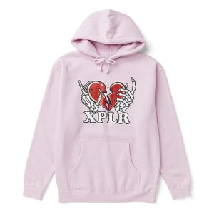 dgsgswtt xplr heartbreak unisex fashion hoodie casual pocket drawstring pullover clothing (pink,x-large)