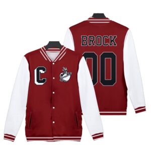 Colby Brock Red Varsity Jacket Baseball Uniform XPLR Sam and Colby Sweatshirt 2022 New Couple Clothes (JY8845A01,XL)