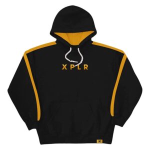 xplr the trilogy black + gold hoodie sam and colby merch long sleeve women men sweatshirt (hoodie,l)