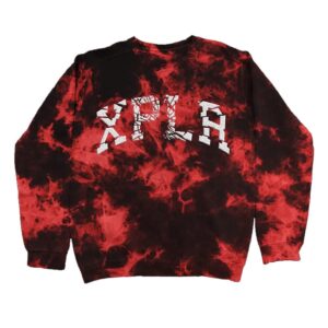 xplr shatter red tie dye sweatshirt sam and colby merch outwear+pants two piece set women men suit 3d clothes (jl02704a01,l)