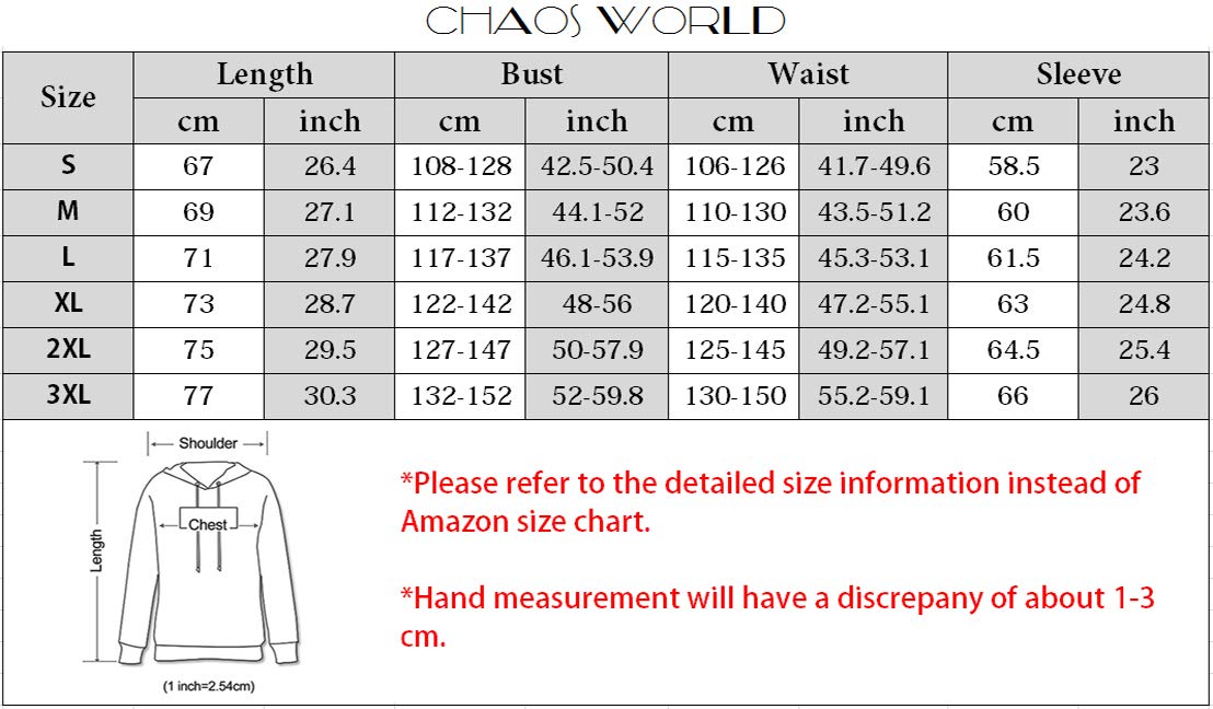 Chaos World Men's Novelty Hoodie Long Sleeves 3D Funny Graphic Print Sweatshirt Pullover(5X-Large,3 Black Red Wing)